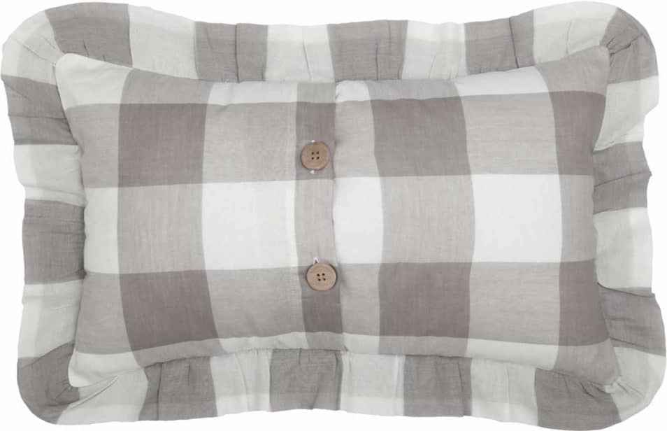Madison Check Gray 12"x 20" Pillow Cover | Throw Pillow Collection