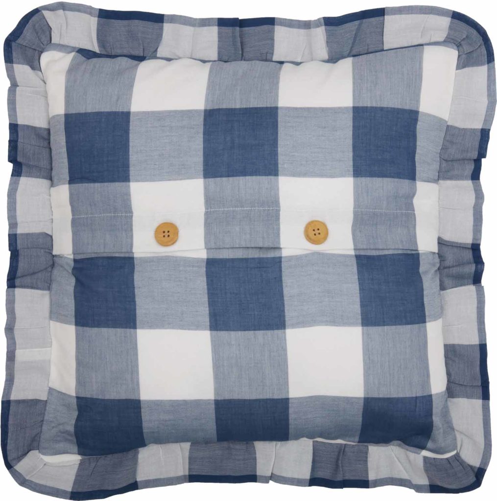Madison Check Blue 18"x 18" Pillow Cover | Throw Pillow Collection