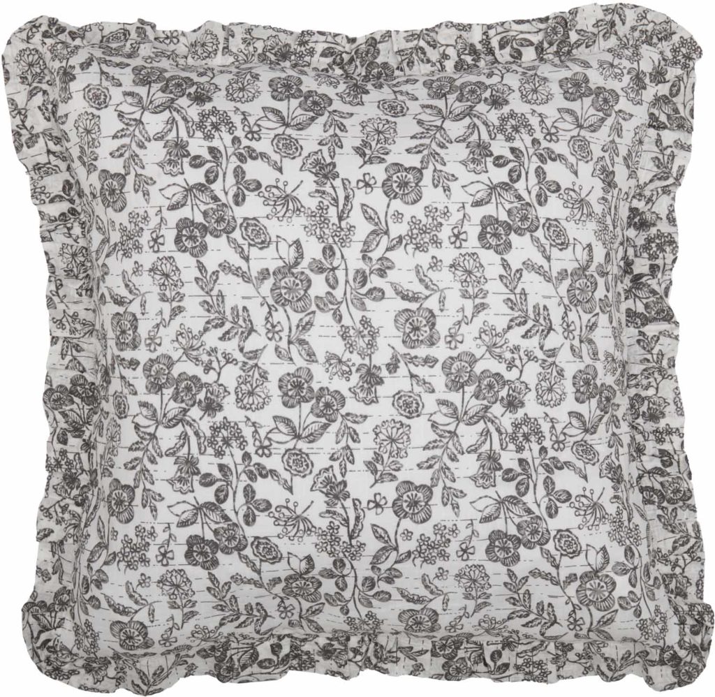 Gray Gables Floral Euro Sham - Piper Classics