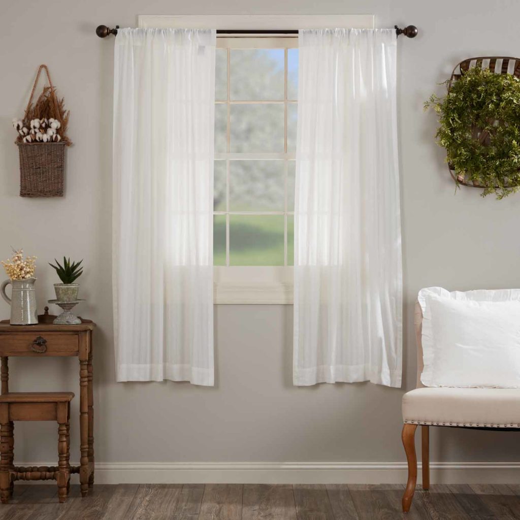Emily Sheer Drapes - 84" Set of 2 | Emily Collection
