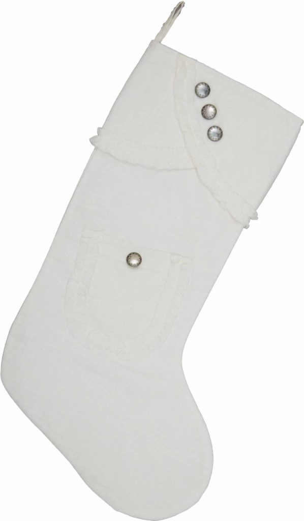 White Christmas Pocket Stocking | Christmas & Holiday Collection