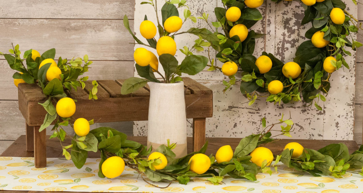 Lemon & Foliage Stem - Piper Classics