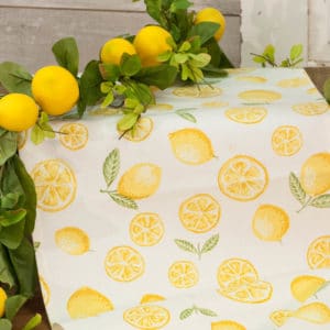 Lemon Table Runner - 70" - Piper Classics