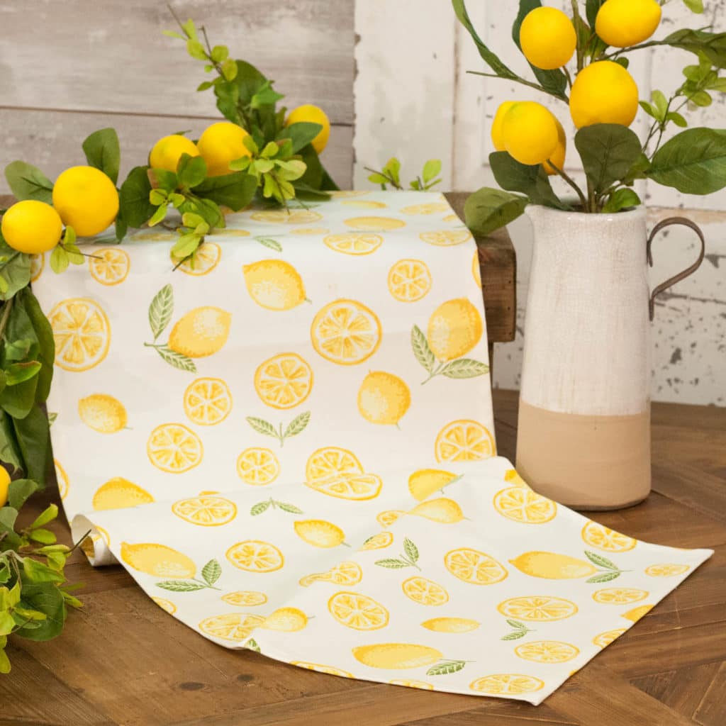 Lemon Table Runner - 70" - Piper Classics