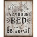 Farmhouse Bed & Breakfast Wooden Sign - Piper Classics