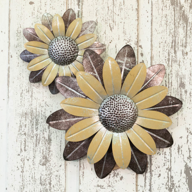 Metal Daisies - Set/2 Assorted - Piper Classics