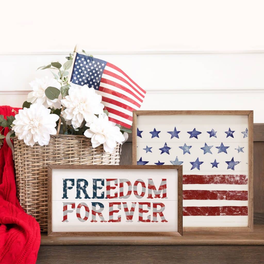 Stars & Stripes Forever Wooden Sign - Piper Classics