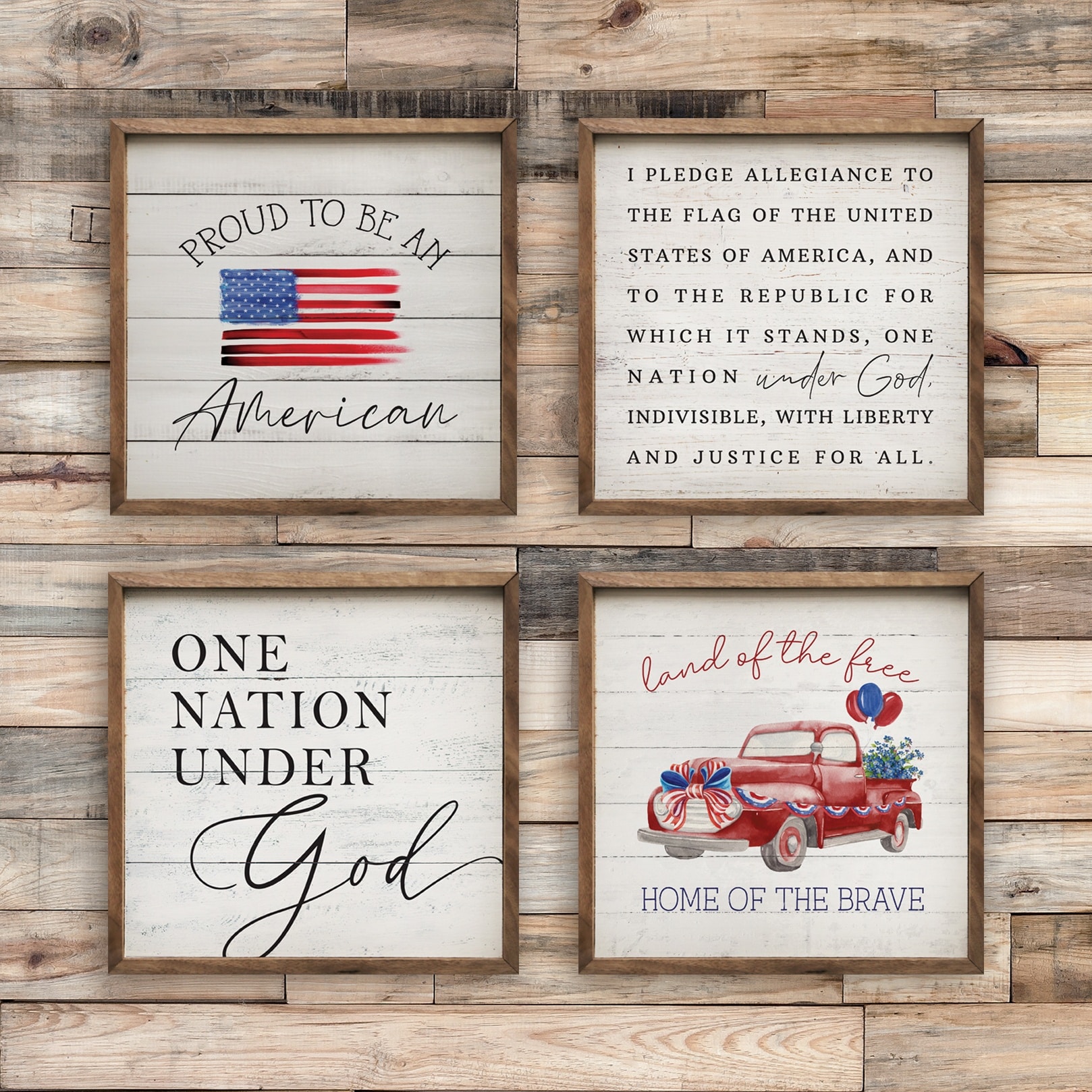 America Wood Signs