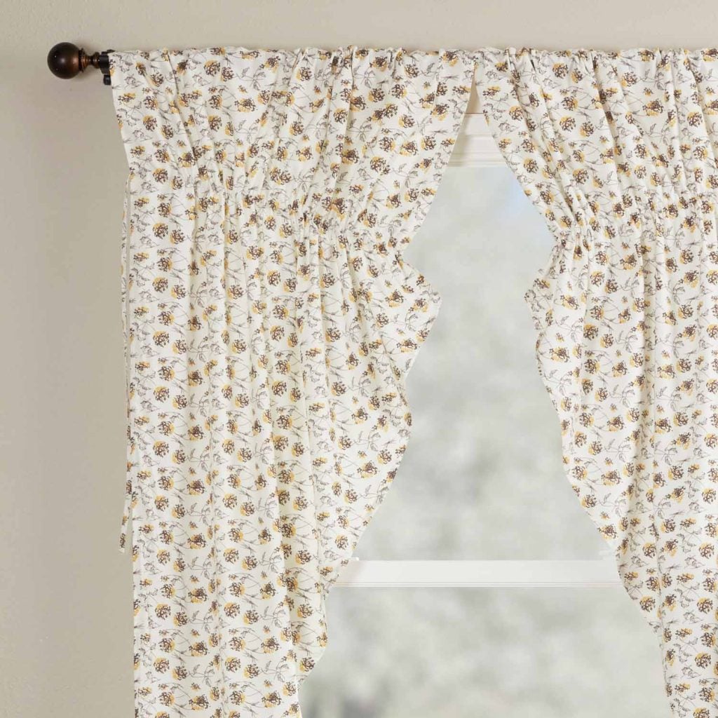 Morning Meadow Floral Prairie Curtains - 63" Set/2 - Piper Classics