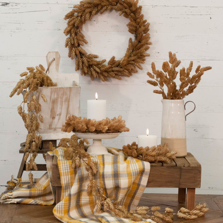 Natural Hops Large Candle Ring - 6.5" Inside Ring - Piper Classics