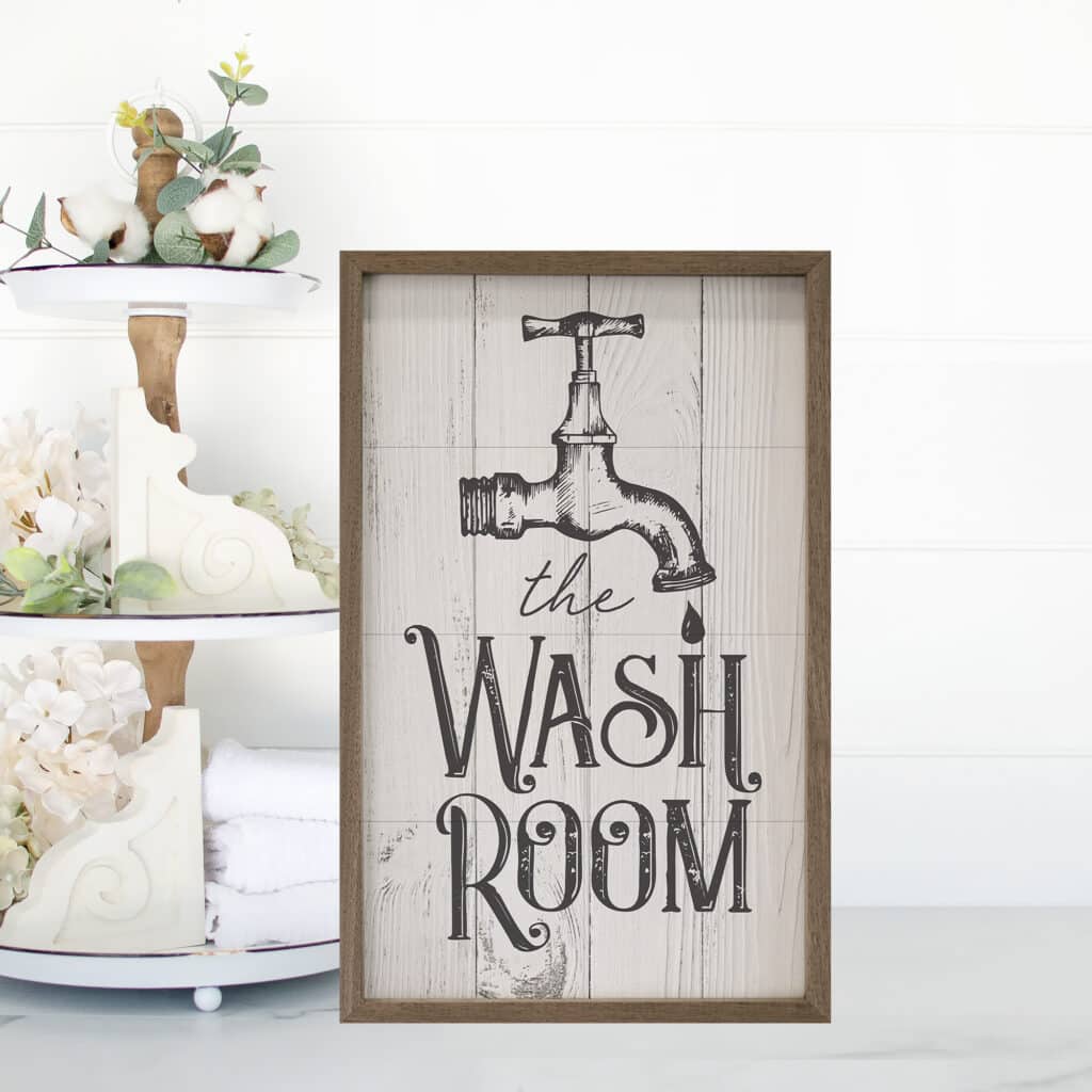 The Wash Room Wooden Sign - Piper Classics