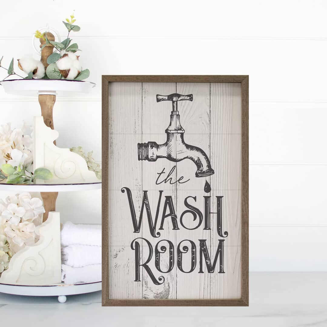 The Wash Room Wooden Sign - Piper Classics