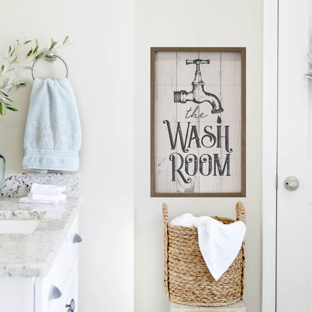 The Wash Room Wooden Sign - Piper Classics
