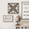 Geometric Pattern Wooden Sign - Piper Classics