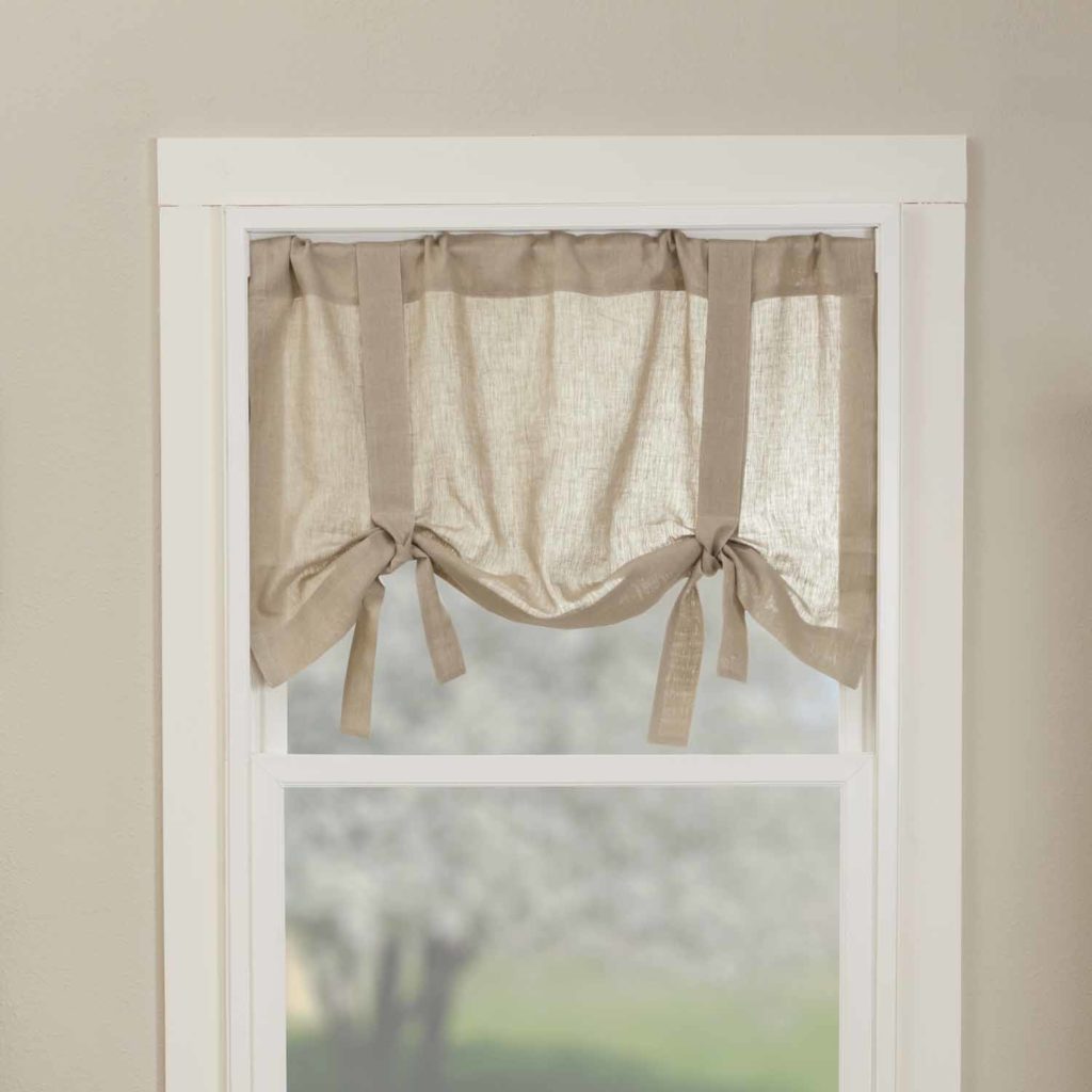 Provincial Linen Natural Roman Valance 40" - Piper Classics