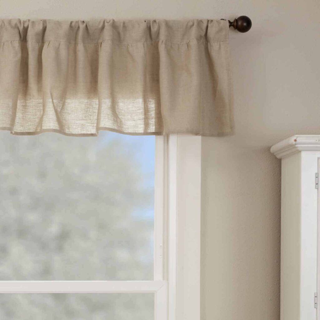 Provincial Linen Natural Valance 72" - Piper Classics