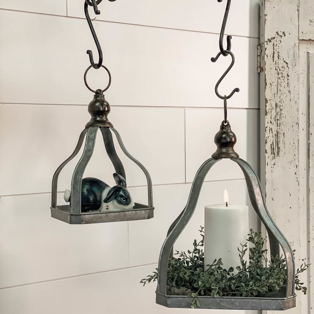 Galvanized Pyramid Open Lanterns - Set/2 - Piper Classics