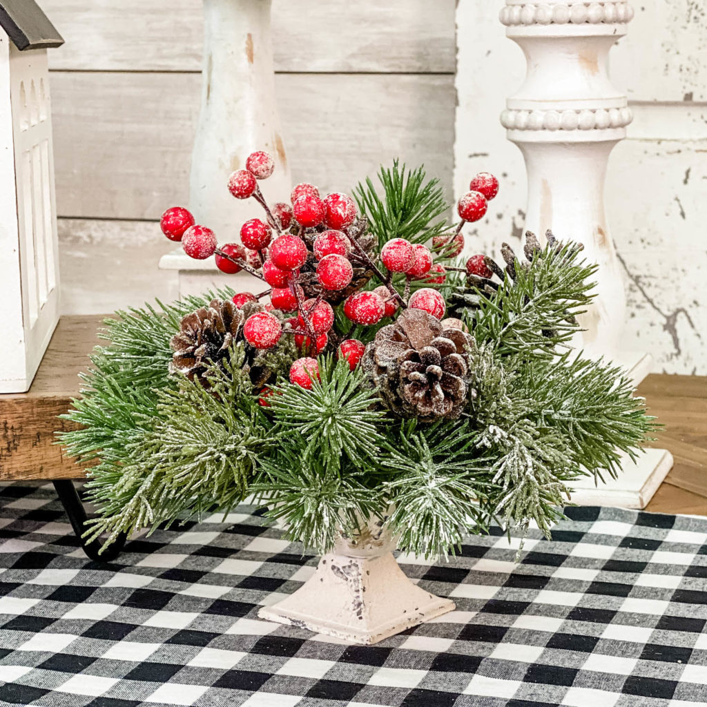 Frosted Fir & Berry Half Sphere - Piper Classics