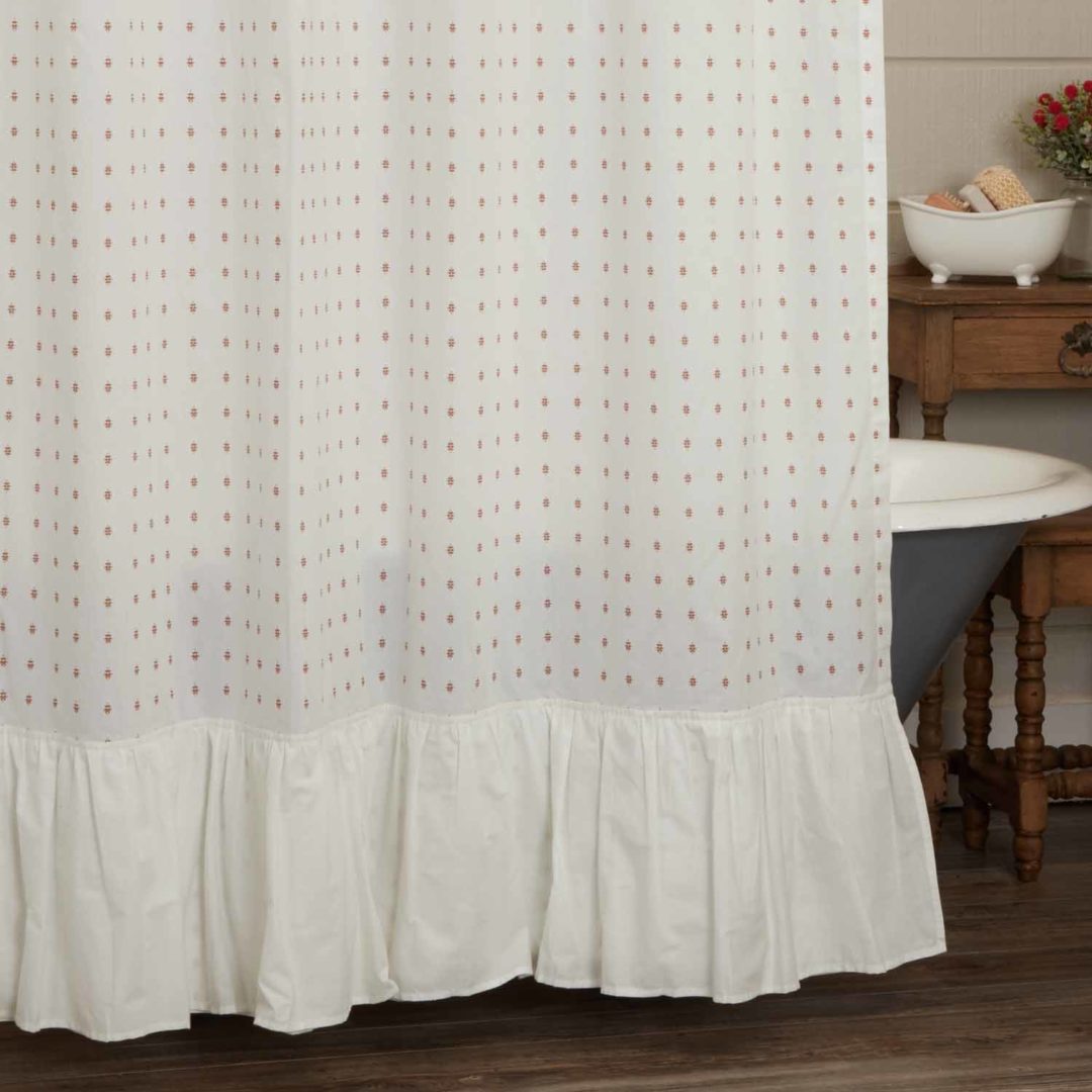 Abigail Ruffled Shower Curtain - Piper Classics