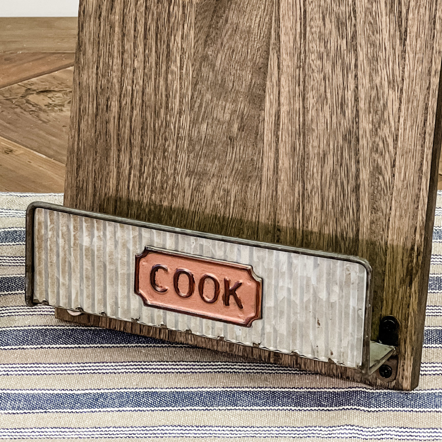Corrugated Metal Cookbook Stand - Piper Classics