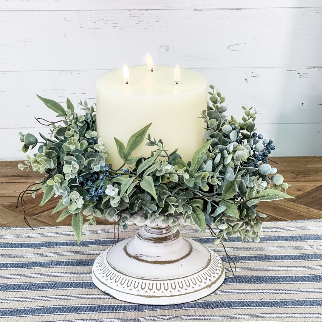 Irish Hops Candle Ring - Cream - 3" Inside Ring - Piper Classics