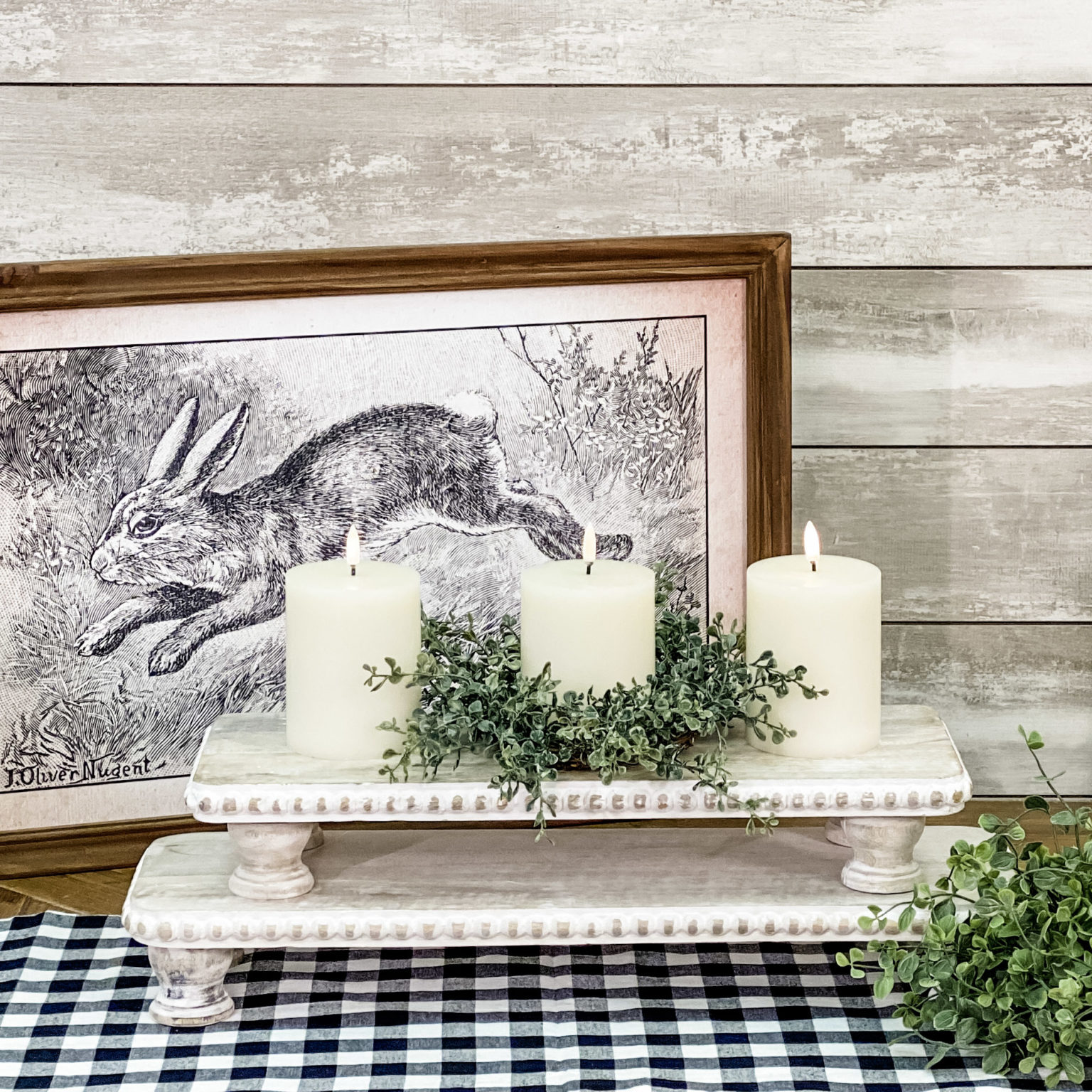 Whitewashed Rectangular Risers - Set/2 - Piper Classics