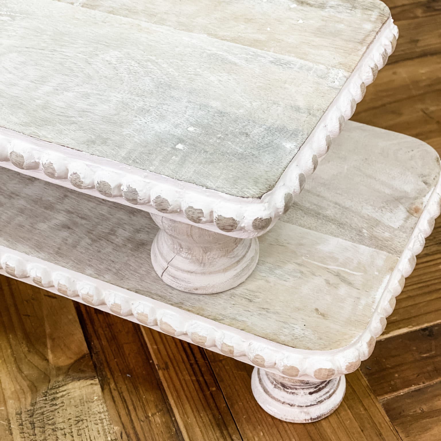 Whitewashed Rectangular Risers - Set/2 - Piper Classics