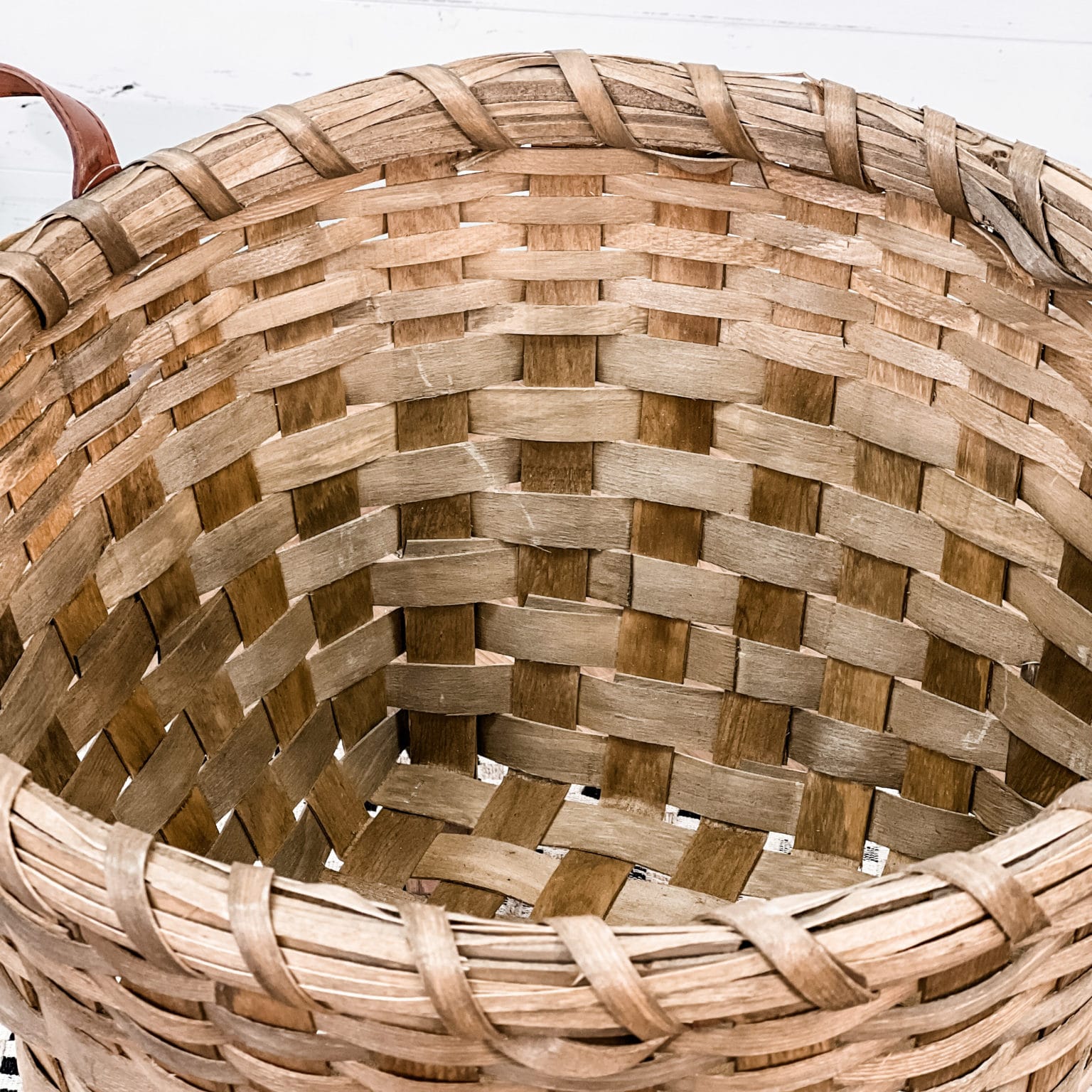 Chipwood Basket w/ Wooden Legs & Handles - Piper Classics