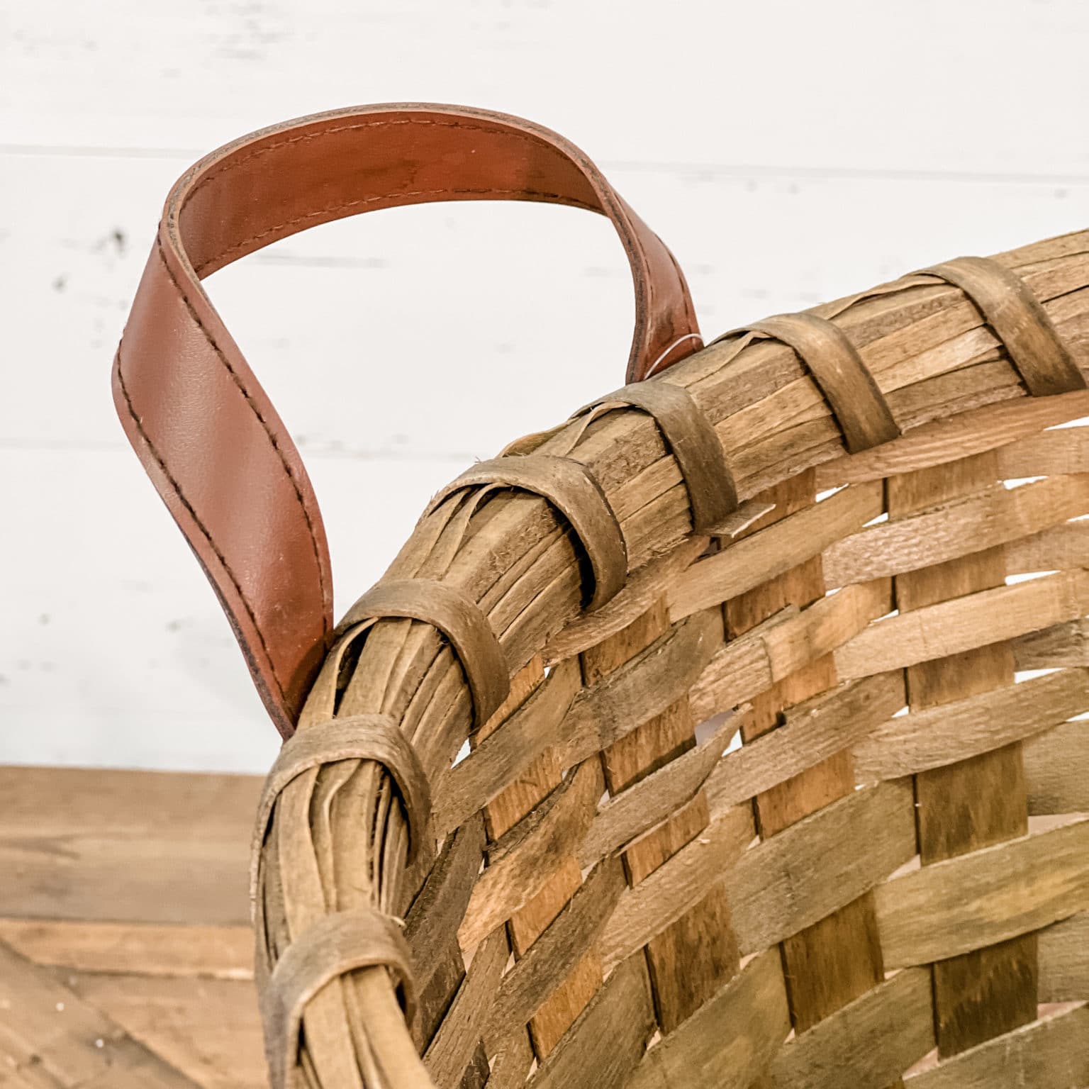 Chipwood Basket w/ Wooden Legs & Handles - Piper Classics