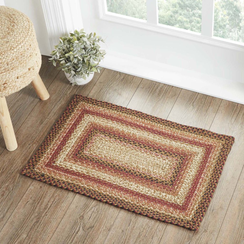 Ginger Spice Jute Rugs With Pad - Piper Classics