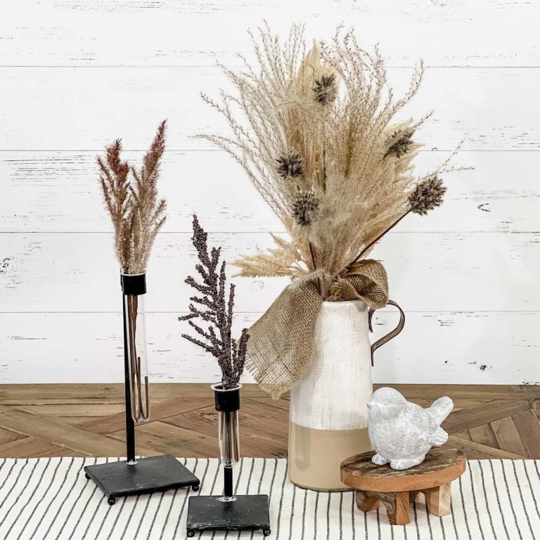 Wheat-Colored Feathery Reed Spray - Piper Classics