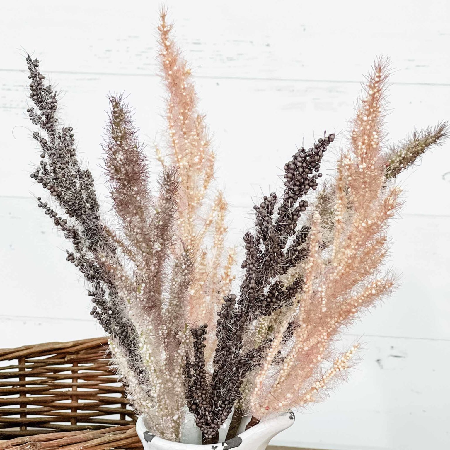 Faux Dried Gray Plume Stem - Piper Classics