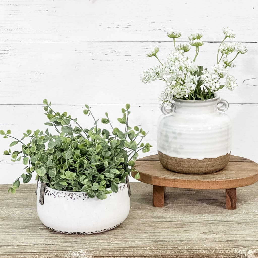 Distressed Pottery w/ Metal Handles - Sm - Piper Classics