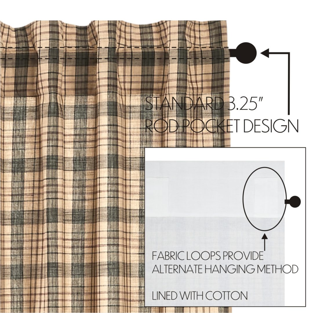 Cider Mill Plaid Valance - 60" - Piper Classics