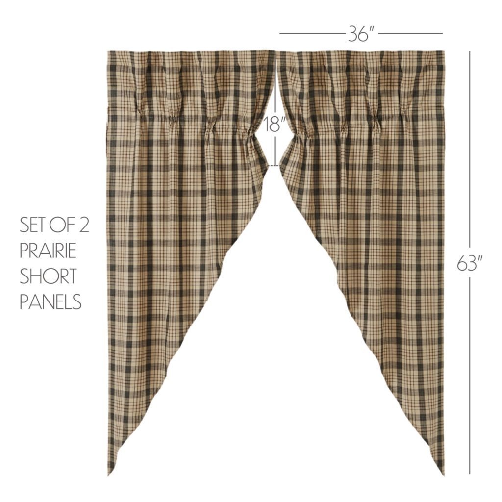 Cider Mill Plaid Prairie Panel - Set/2 - Piper Classics