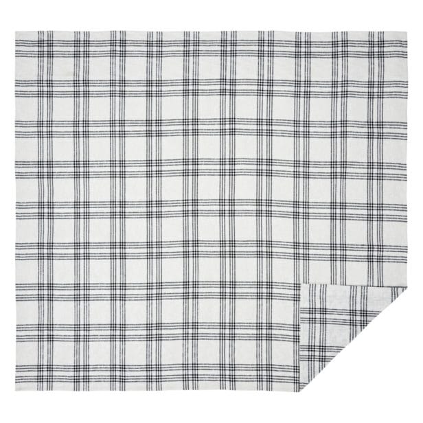 Black Plaid Coverlet - Piper Classics