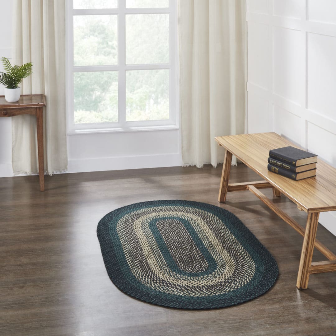 Country Style Braided Jute Rugs - Pine Grove
