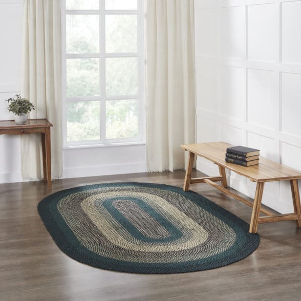 Country Style Braided Jute Rugs - Pine Grove