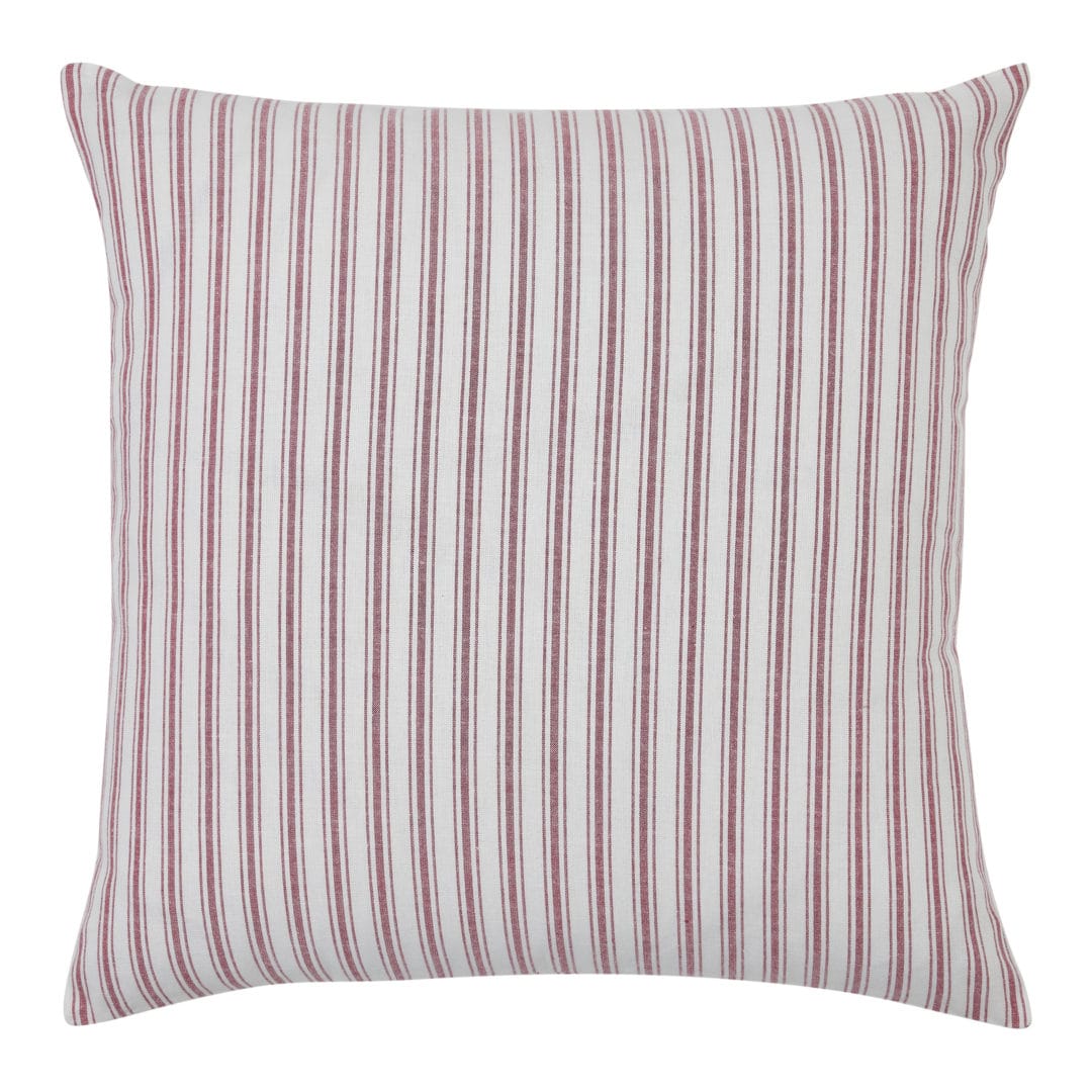 Timeless Ticking Red Button 20" x 20" Pillow Cover - Piper Classics