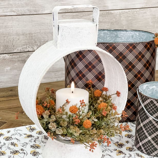 Fall Garden Candle Ring - Pumpkin - 3" Inside Ring - Piper Classics