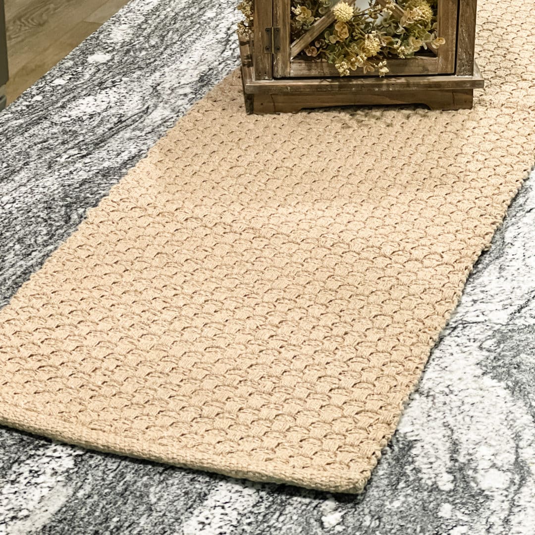 Cottage Weave Tan Table Runner - 72" - Piper Classics