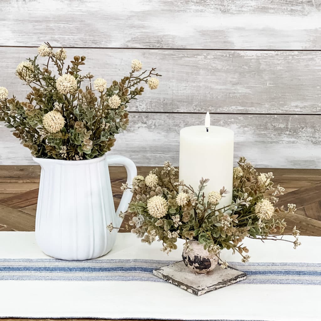 Fall Garden Candle Ring - Cream - 3" Inside Ring - Piper Classics