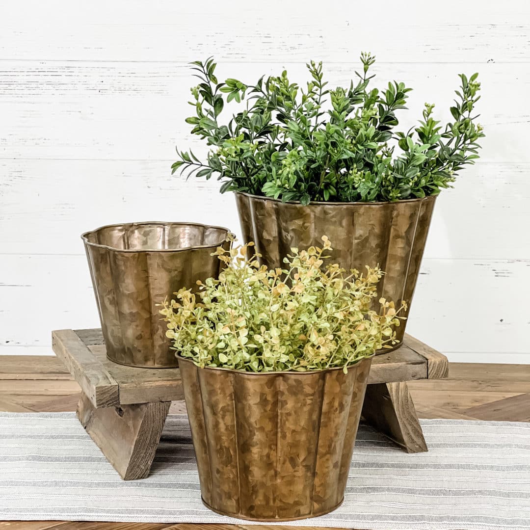 Scalloped Flower Pots - Set/3 - Piper Classics