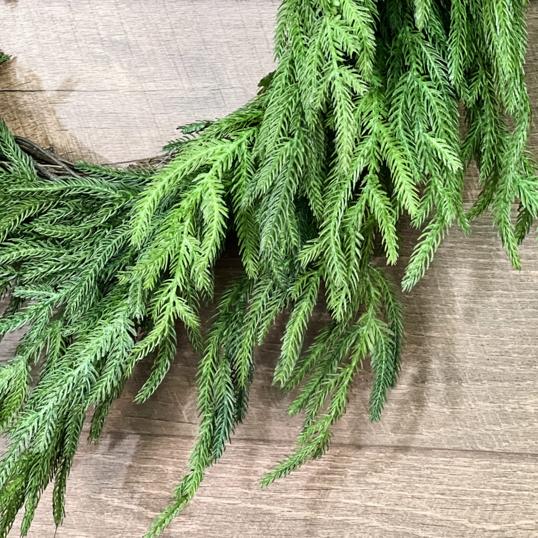 Natural Touch Norfolk Pine Wreath - Piper Classics