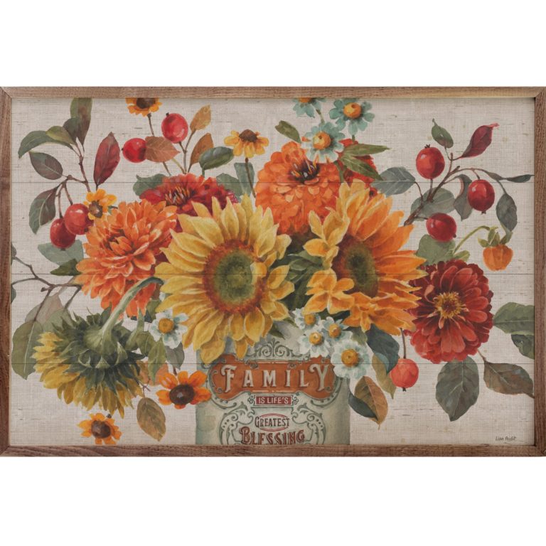 Autumn In Bloom I Wooden Sign - Piper Classics