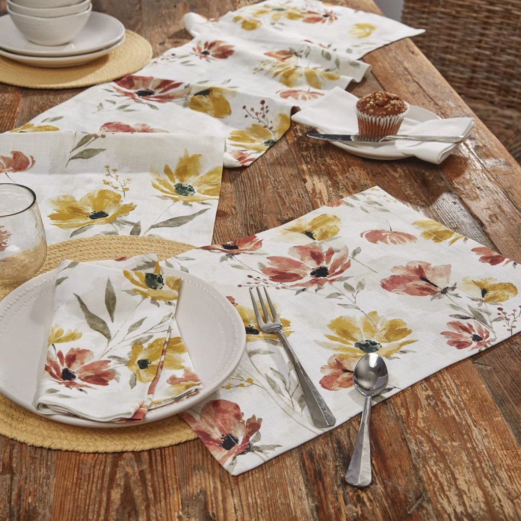 Phoenix Floral Table Runner - 72" - Piper Classics