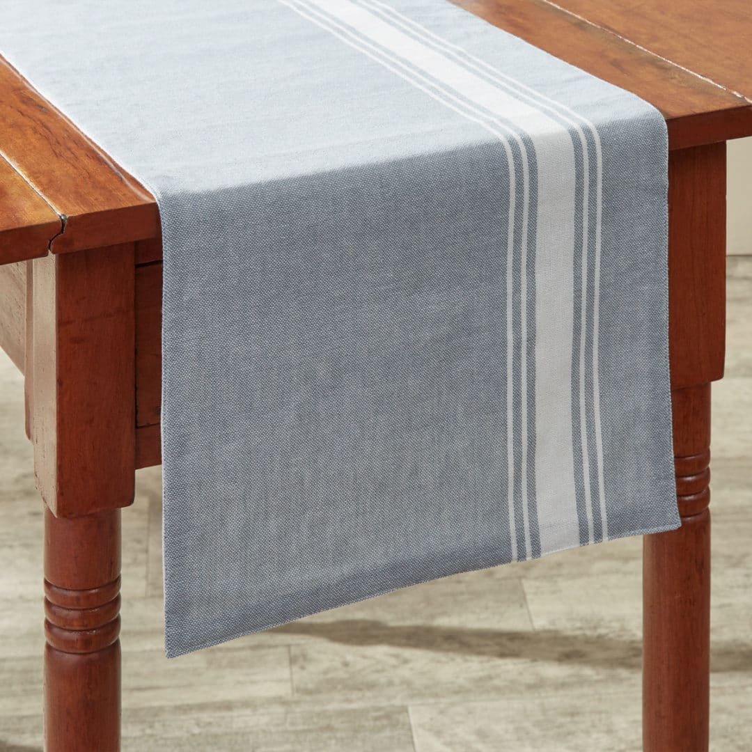 Aurora Stripe Reversible Table Table Runner - 36" - Piper Classics