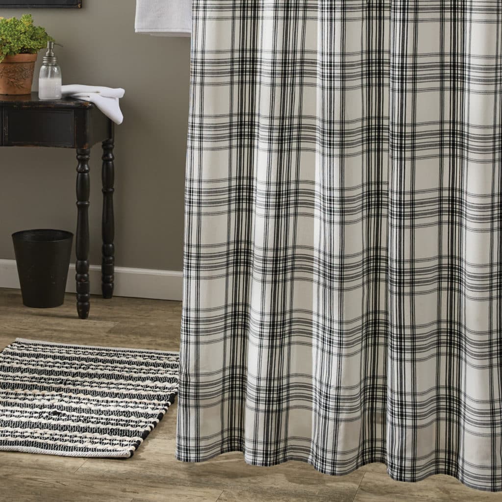 Onyx and Ivory Shower Curtain - Piper Classics