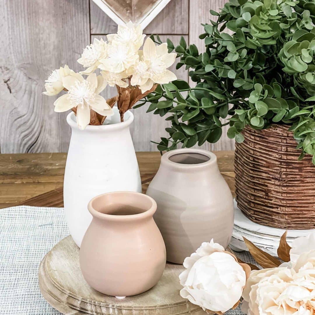 Blush Colored Vases - Set/3 - Piper Classics