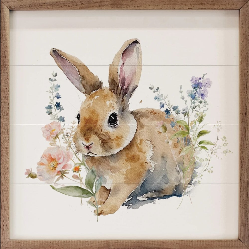 Bunny Wooden Signs